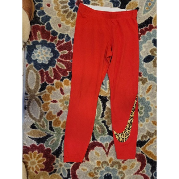 Nike | Pants & Jumpsuits | Nike Legging Yoga Pants Womens Medium Red ...